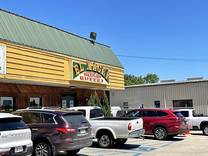 El Magey's vibrant yellow building and wooden facade bring a slice of Mexico to Louisiana.
