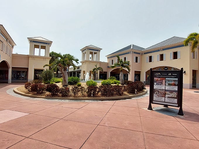 Bargain hunting under Florida's perfect sky. Ellenton's welcoming entrance promises treasures that won't require explaining to your spouse.