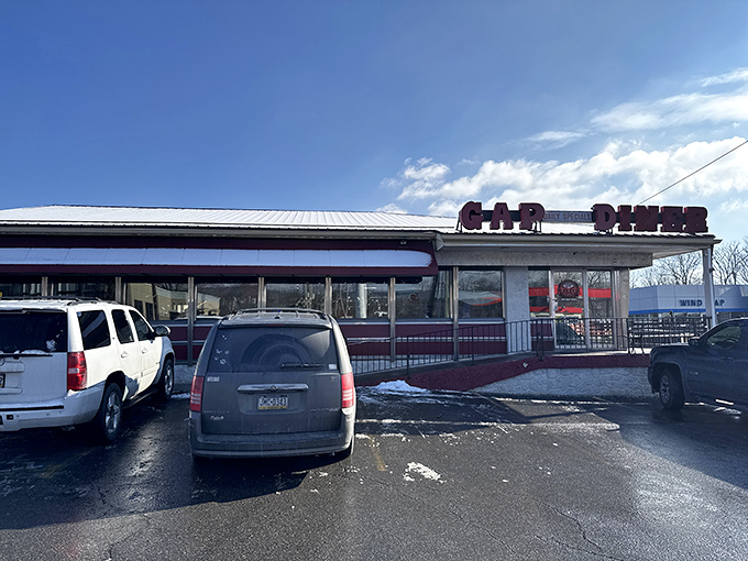 Red trim and silver siding announce this roadside classic &ndash; a Wind Gap landmark that's worth every mile of the journey.