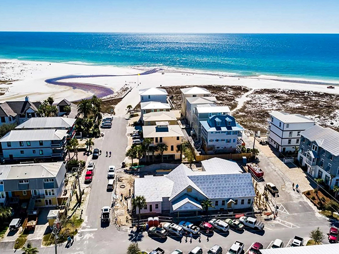 Grayton Beach&rsquo;s cozy streets spill right into sugar-white sand and emerald water, with beach houses standing watch over a shoreline that feels like a postcard come to life.