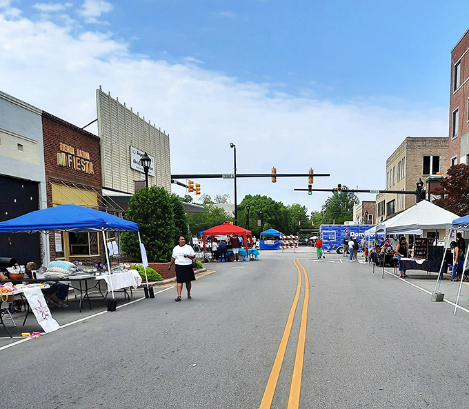Here's Main Street magic where community festivals bloom like spring flowers - colorful, welcoming, and absolutely free to enjoy.