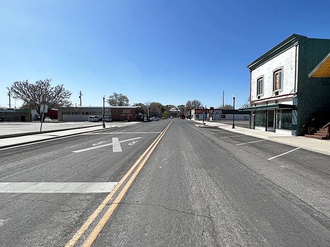Blue skies dominate Lovelock's horizon, a daily reminder that in small-town Nevada, even the weather gives you room to breathe.
