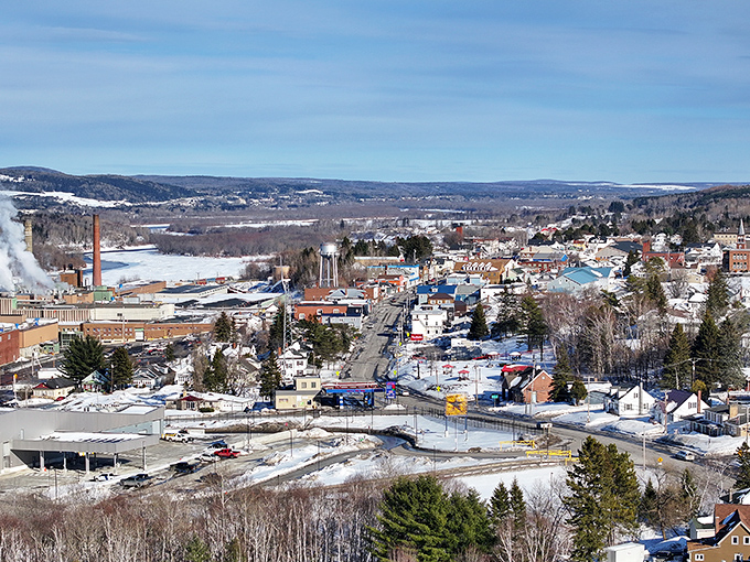 From this vantage point, you can see why Madawaska attracts those seeking both natural beauty and naturally lower living expenses.