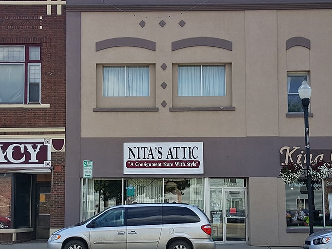 Same building, different angle&mdash;Nita's Attic proves good things come in charming packages on Main Street.