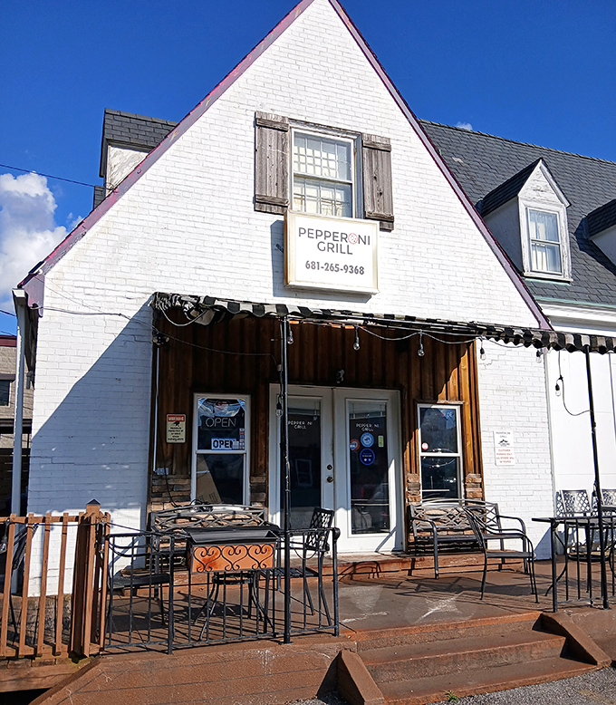 The charming A-frame fa&ccedil;ade of Pepperoni Grill looks more like a cozy home than a restaurant &ndash; and that's exactly the point.