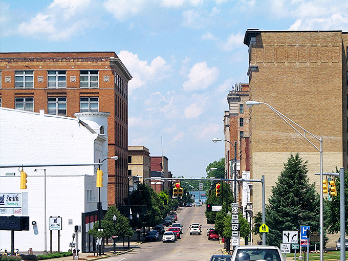 The tree-lined streets of Portsmouth offer a peaceful setting for budget-conscious retirees seeking river-town charm.