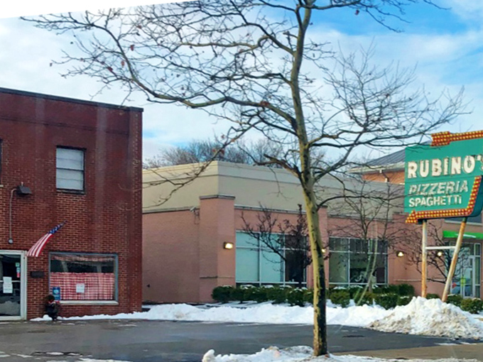 Winter can't dim the warm welcome of Rubino's, where Columbus pizza traditions are kept alive one square slice at a time.