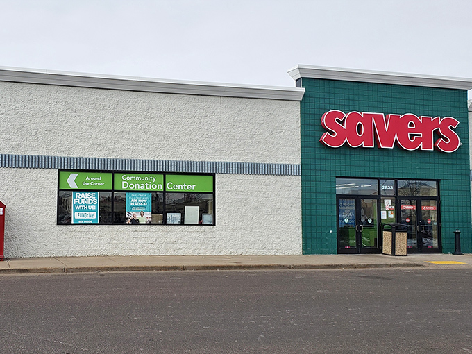 The community donation center at Savers makes giving and receiving equally easy. Thrift store karma at its finest.