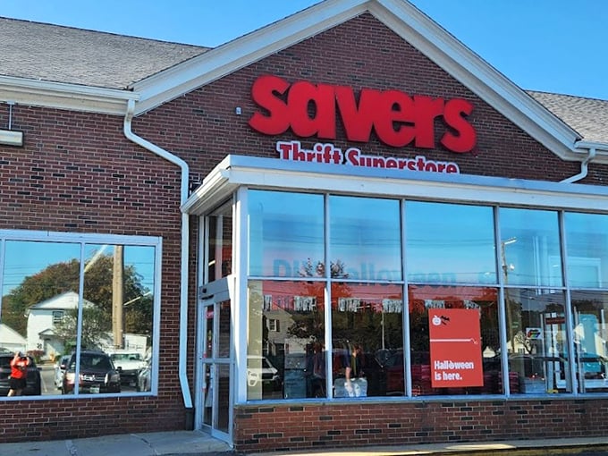Halloween comes early at Savers, where seasonal displays transform ordinary shopping into festive treasure hunting.