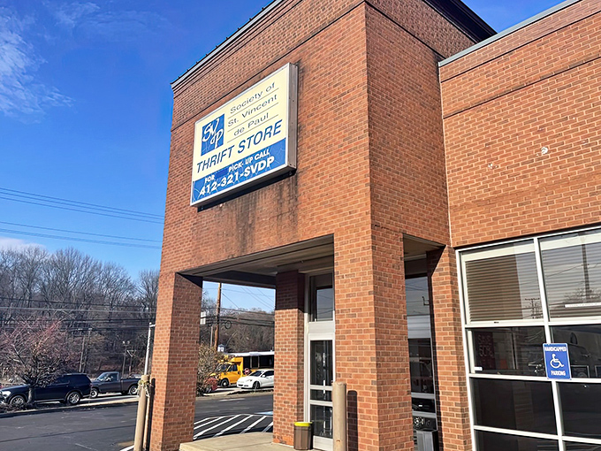 Classic brick architecture meets charitable mission at this Pittsburgh gem. History and bargains under one roof!
