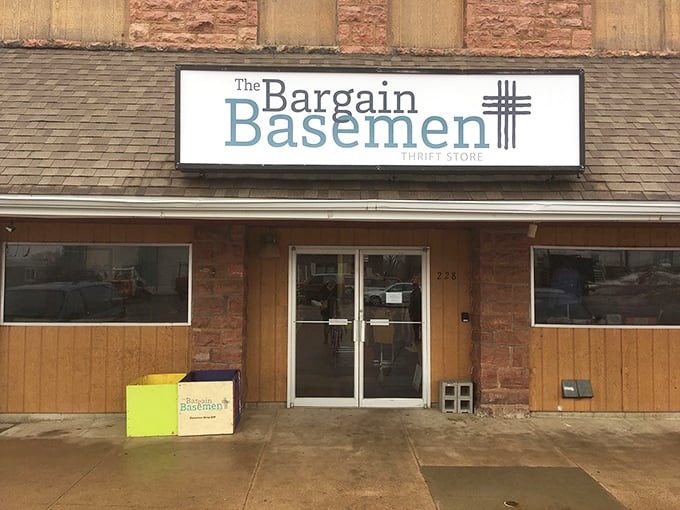 The historic brick facade adds character to your shopping adventure before you even step through the door.