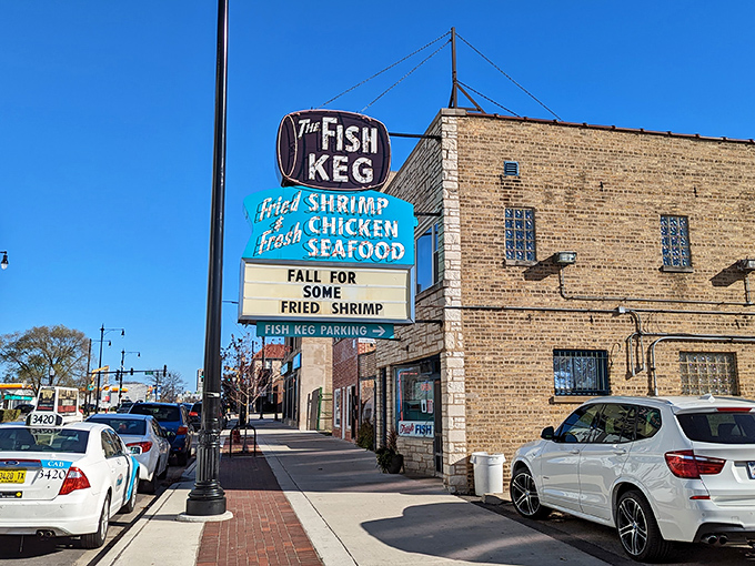 "Fall for some fried shrimp" isn't just a suggestion at The Fish Keg—it's practically a command from the seafood gods.