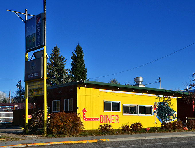The Town Haul Diner shines like a beacon of good food along the Montana highway.