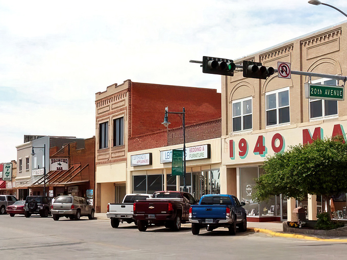 Main Street Torrington offers small-town charm with practical amenities. Where your Social Security check feels like a winning lottery ticket!