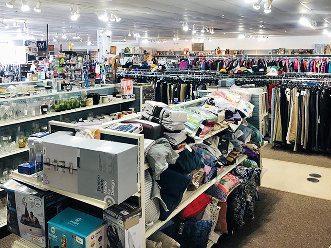The real magic happens inside! Ultimate Thrift's interior reveals a treasure trove where patient hunters are rewarded with spectacular finds.