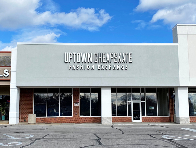 Clean lines and modern design signal this isn't your grandmother's thrift store&mdash;unless your grandmother was incredibly stylish.