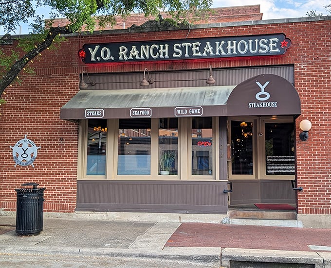 That welcoming storefront proves you don't need glass towers to serve world-class beef in the big city.