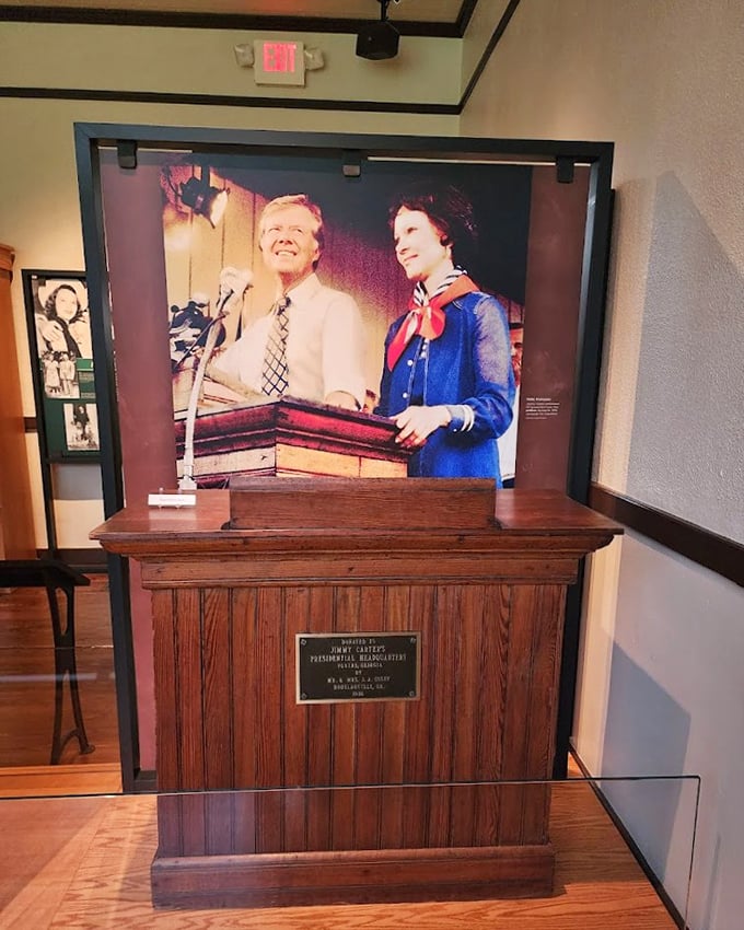 Campaign memorabilia captures the excitement of 1976, when a peanut farmer's presidential dreams became reality.