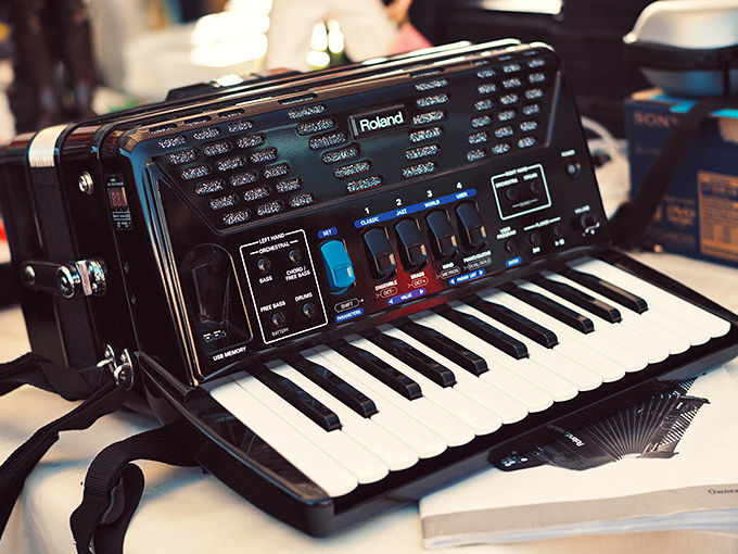 Musical history at your fingertips. This vintage Roland accordion isn't just an instrument&mdash;it's decades of polkas, folk songs, and family celebrations waiting to be played.