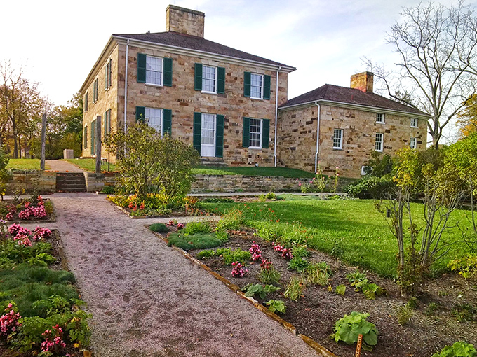 Adena Mansion's stone facade and meticulous gardens transport visitors to early 19th-century Ohio, when Thomas Worthington helped shape the state's future from this very hillside.