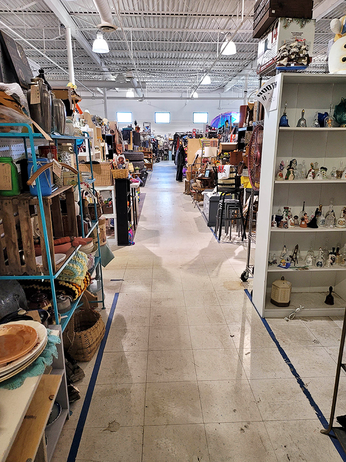 The flea market equivalent of Main Street, USA&mdash;where every storefront window displays someone's former treasures waiting to become yours.