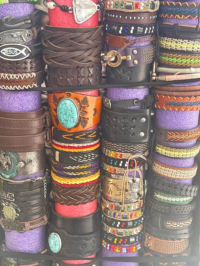 Leather cuffs and woven wristbands&mdash;because sometimes your personality needs to extend all the way to your fingertips.