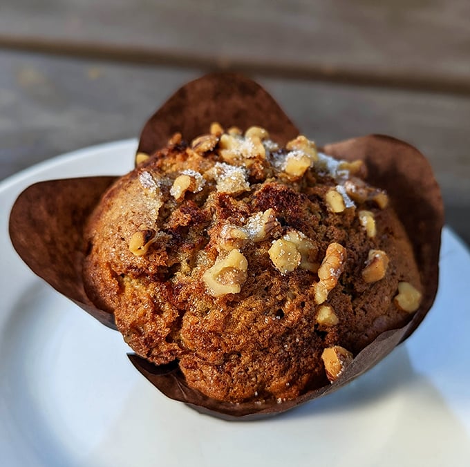 This muffin isn't just baked&mdash;it's engineered for maximum pleasure, with walnuts providing textural counterpoint to banana-scented tenderness.