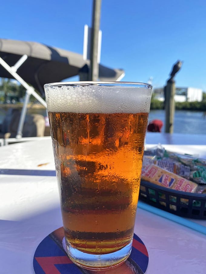 Nothing complements a Florida afternoon quite like a perfectly chilled beer with condensation racing down the glass like it's trying to escape the heat.