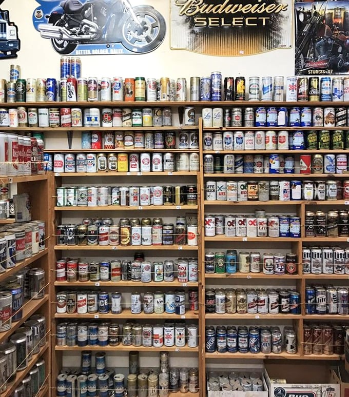 Beer archaeology at its finest&mdash;each can a time capsule of graphic design, regional pride, and America's evolving relationship with the humble brew.