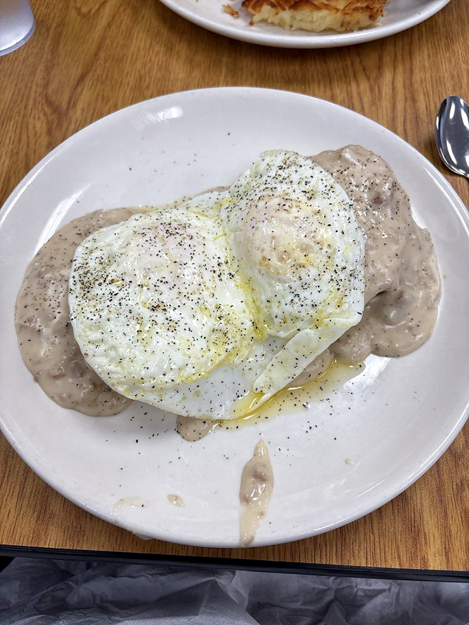Biscuits and gravy with eggs isn't just comfort food&mdash;it's a warm hug from the inside that makes Monday mornings bearable again.