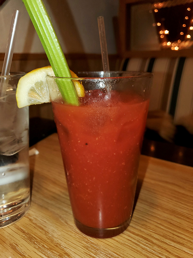 This isn't just a Bloody Mary&mdash;it's breakfast, appetizer, and cocktail in one gloriously spiced glass, complete with the requisite celery stalk standing at attention.