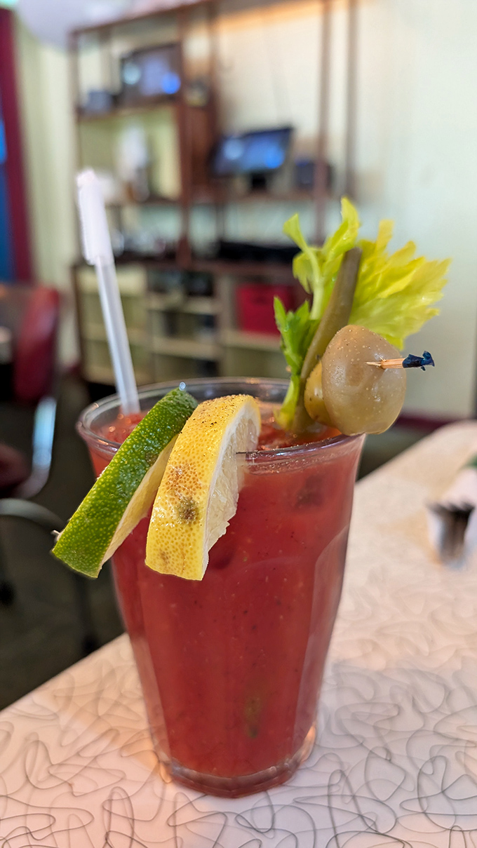 This Bloody Mary isn't just a cocktail&mdash;it's a garden in a glass with enough garnish to count as a serving of vegetables.