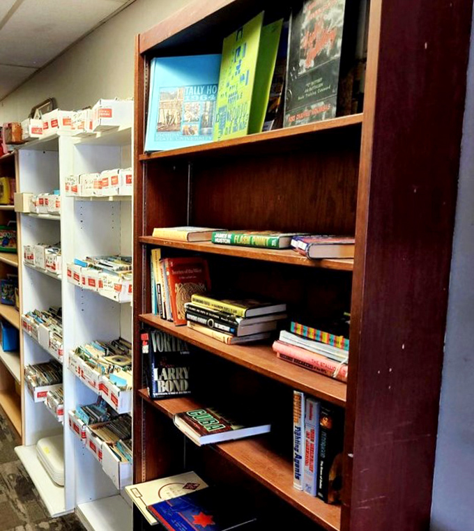 Literary treasures stacked with care&mdash;each spine a doorway to worlds both familiar and forgotten.