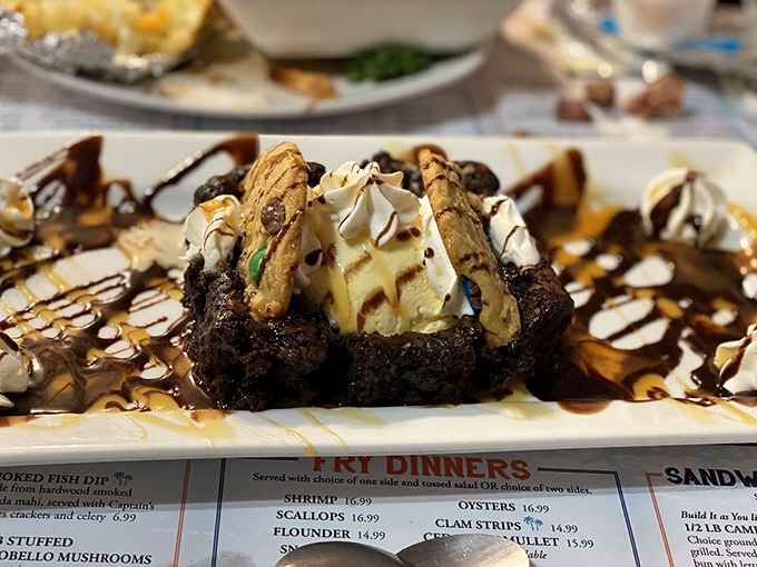 Dessert that makes you consider skipping straight to the final course. This brownie with ice cream is what would happen if comfort and indulgence had a delicious baby.