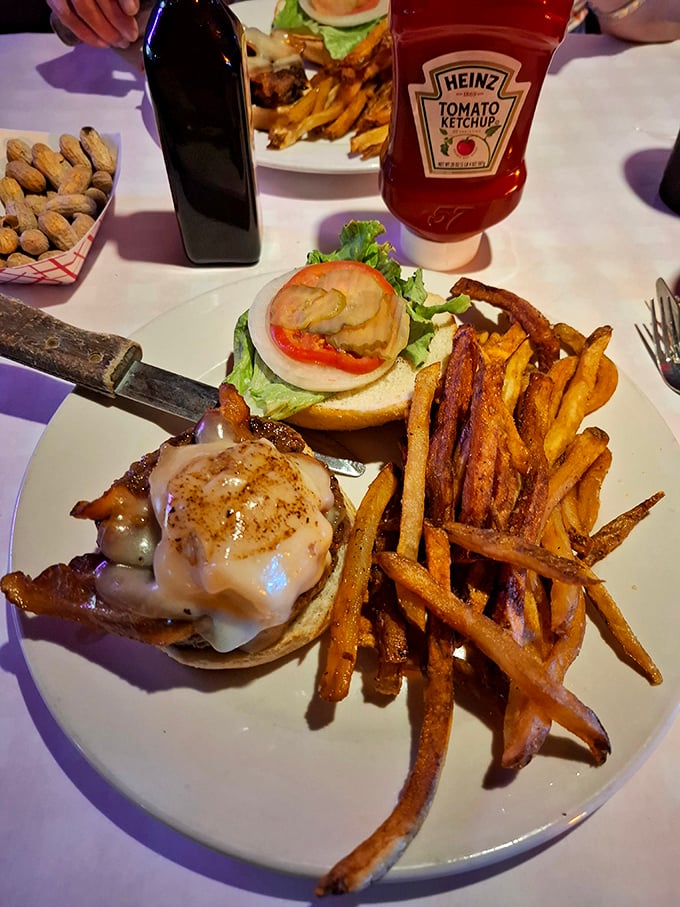 This isn't just another burger&mdash;it's what happens when beef decides to dress up for a special occasion and brings crispy fries as its plus-one.