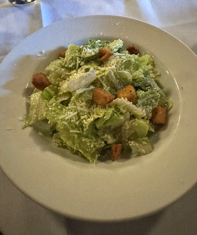A Caesar salad that Julius himself would cross the Rubicon for. Those house-made croutons aren't just bread&mdash;they're little flavor lifeboats in a sea of crisp romaine.