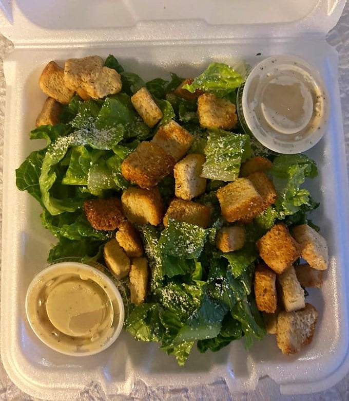 A Caesar salad that actually tastes like someone cared about it &ndash; the unicorn of pizza joint side dishes.