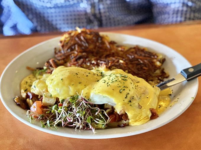The California Benedict &ndash; where hollandaise meets microgreens in a breakfast summit that would make any avocado toast jealous.