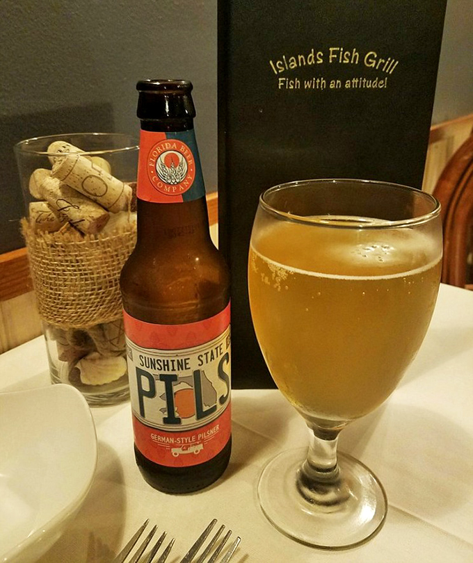 Nothing complements Florida seafood quite like a local brew. This Sunshine State Pils is the liquid equivalent of a perfect beach day.