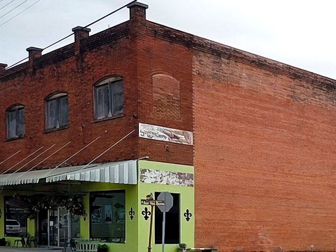 Historic brick buildings like this one have witnessed generations of Cajun celebrations, heartbreaks, and comebacks.