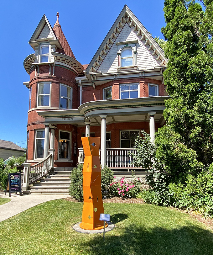 Victorian homes wear their gingerbread trim proudly, showing architectural personality that modern boxes will never quite achieve successfully.