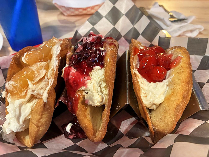 Dessert innovation that deserves a Nobel Prize&mdash;cheesecake tacos combine two of life's greatest pleasures in one handheld miracle of sweetness.