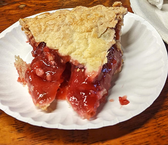 Cherry pie that makes you understand why this dessert became an American icon. That crimson filling practically sings with summer sweetness.