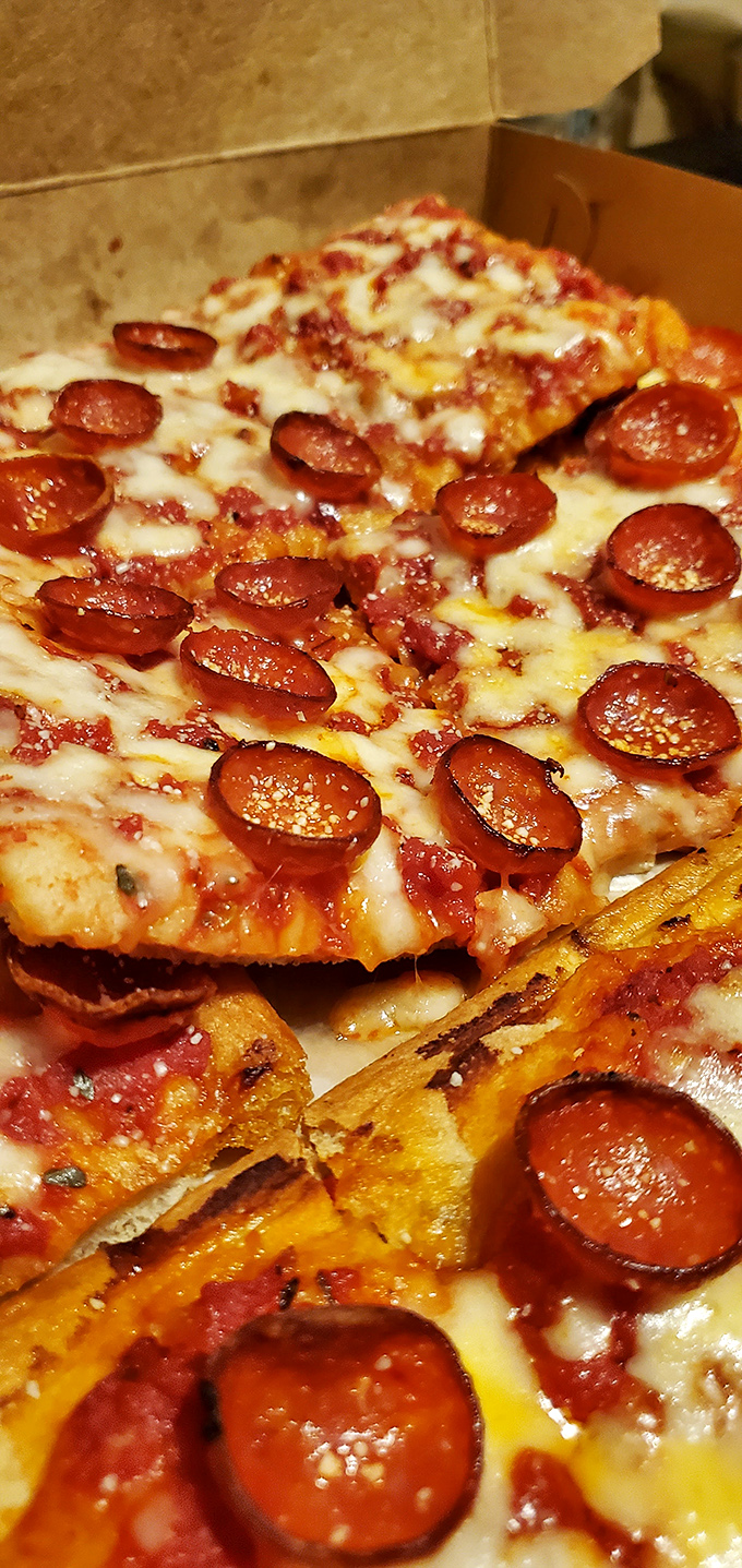 These perfectly caramelized pepperoni cups are like little flavor hot tubs, collecting all the savory goodness in their crispy edges.