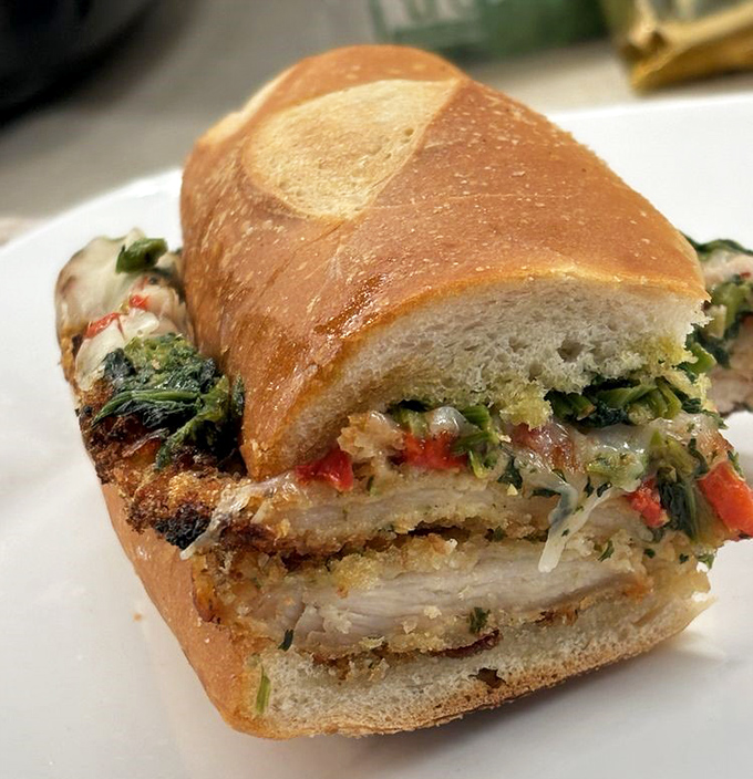 The chicken cutlet sandwich &ndash; where golden-fried perfection meets fresh toppings in a creation that makes you wonder why you'd eat anything else.