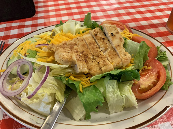Fresh, colorful, and surprisingly light! This grilled chicken salad proves diners can do healthy without sacrificing that homestyle satisfaction.