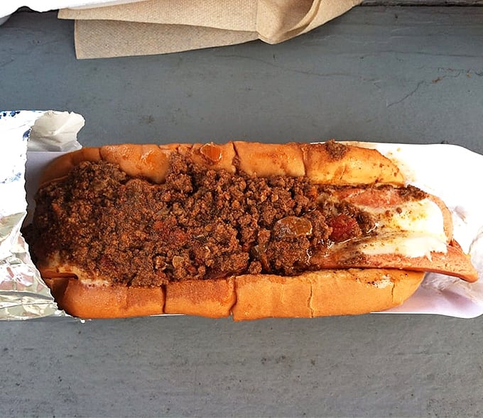 Not your average dog&mdash;this chili-smothered creation is what happens when a humble hot dog dreams big. 