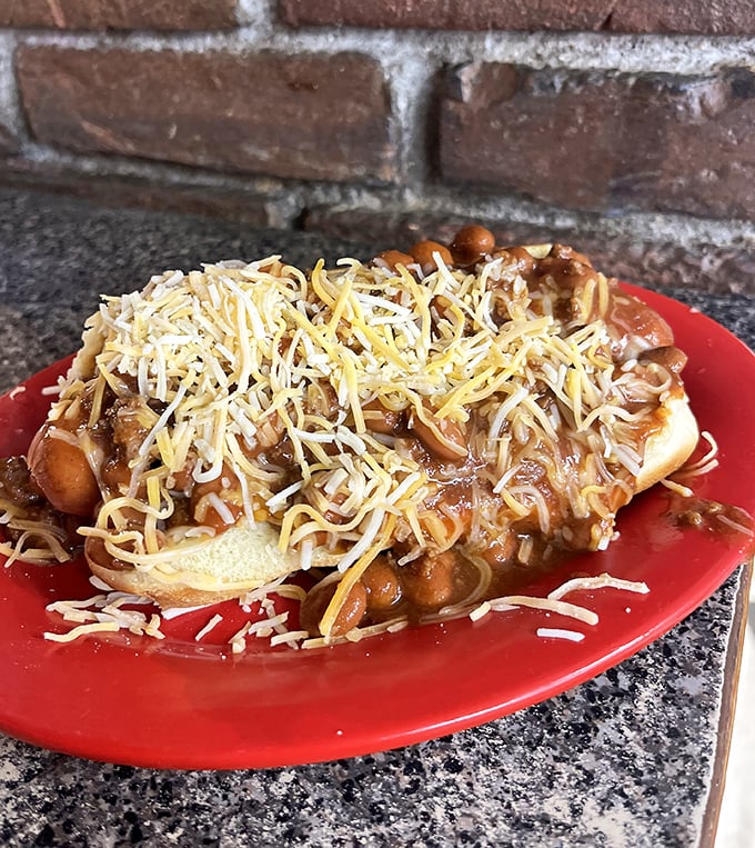 This isn't just a chili cheese creation – it's what happens when comfort food gets a college degree in making people happy.