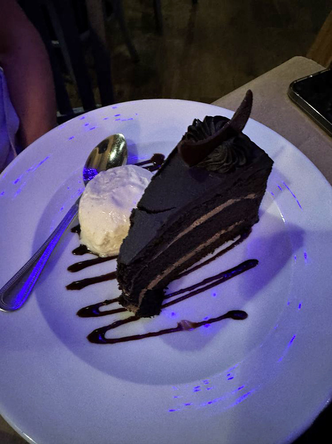 Even sailors need dessert! This chocolate cake layers rich decadence with a touch of elegance&mdash;the perfect sweet finale after a seafood feast.