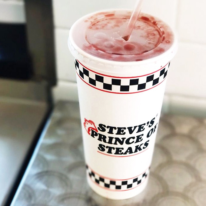 The checkered cup holds the perfect companion to your sandwich feast&mdash;a sweet, fizzy counterpoint to cut through all that savory goodness.